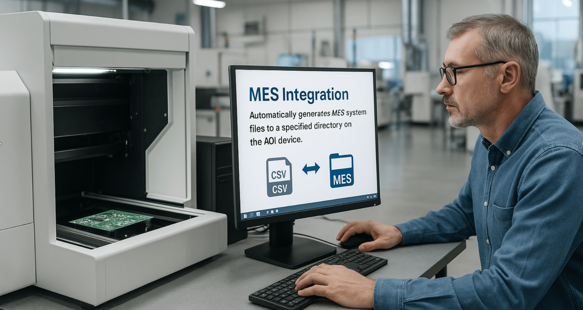 在线SMT AI AOI检测机